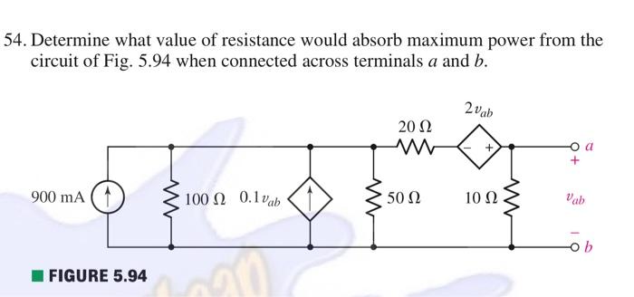 Solved 4. Determine what value of resistance would absorb | Chegg.com