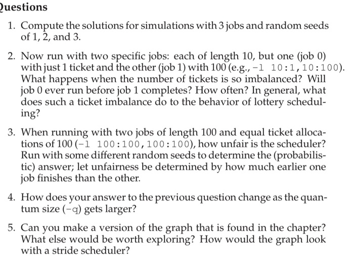 Questions 1. Compute the solutions for simulations | Chegg.com