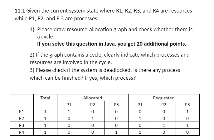 Solved 11.1, ﻿no java necessary | Chegg.com