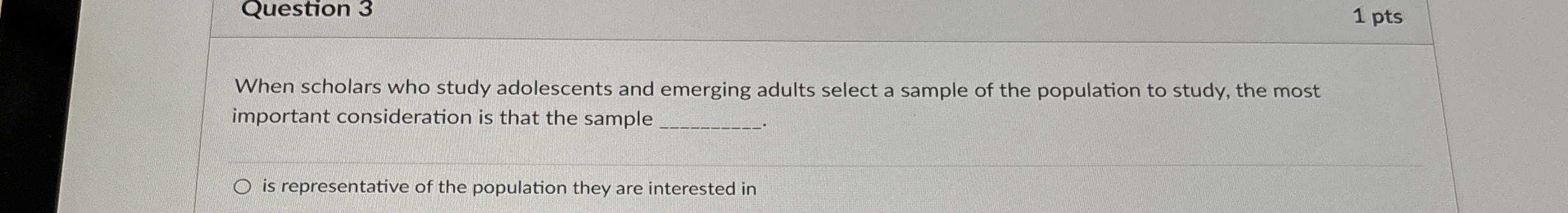Solved Question 31 ﻿ptsWhen scholars who study adolescents | Chegg.com