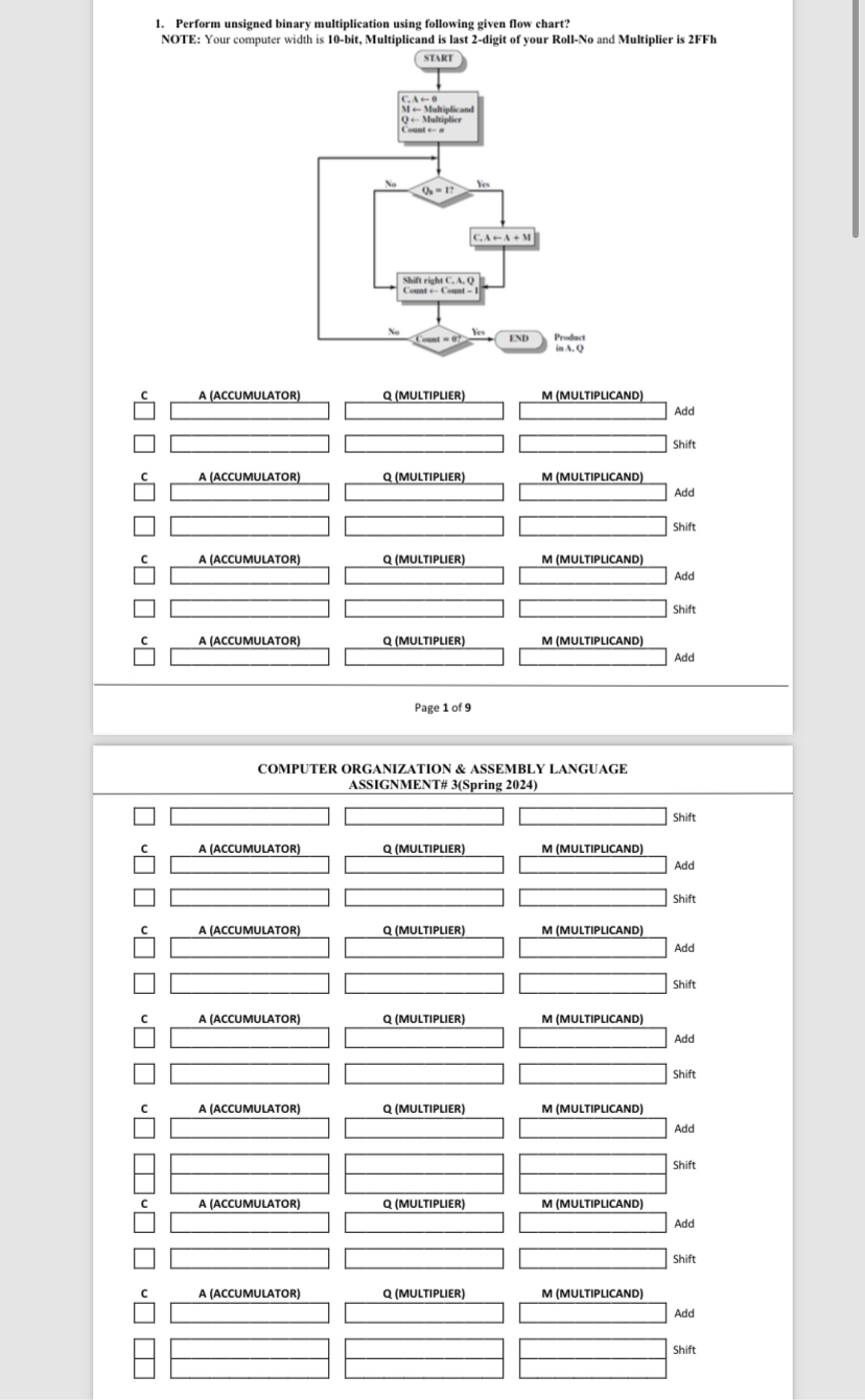 Solved Roll number 1857. ﻿Assembly line question | Chegg.com