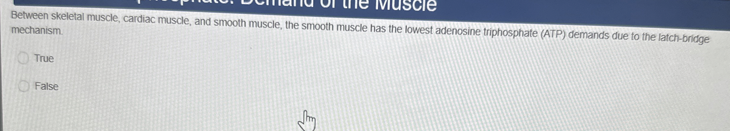 Solved Between skeletal muscle, cardiac muscle, and smooth | Chegg.com