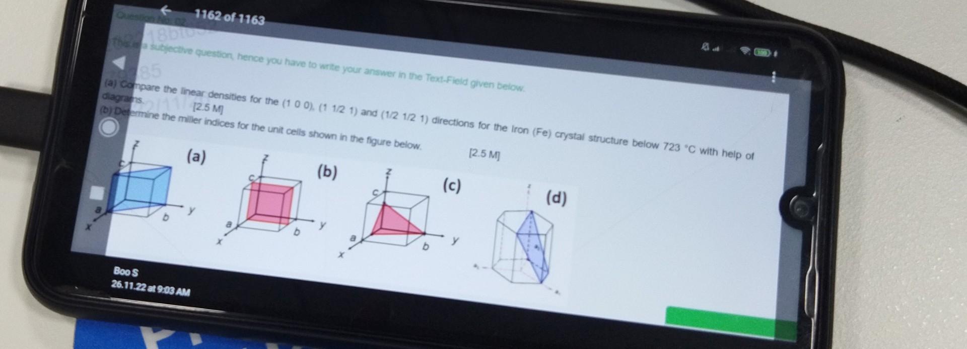 Solved (a) Compare the linear densities for the | Chegg.com