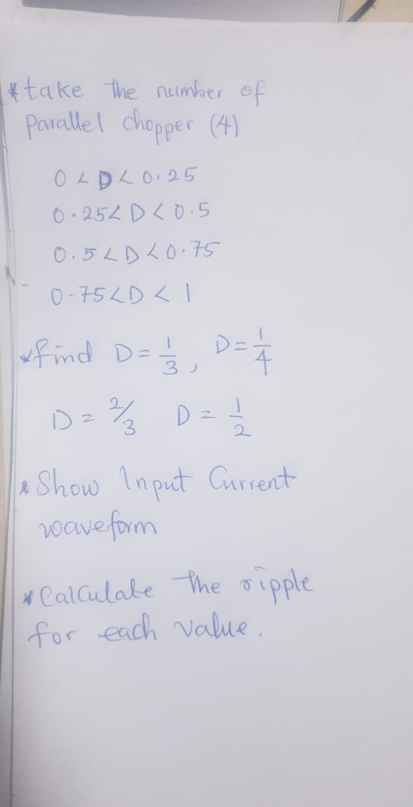 Solved take the number of parallel chopper (4)Show Input | Chegg.com