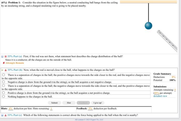 Solved 6 Problem 1 Consider The Situation In The Figure