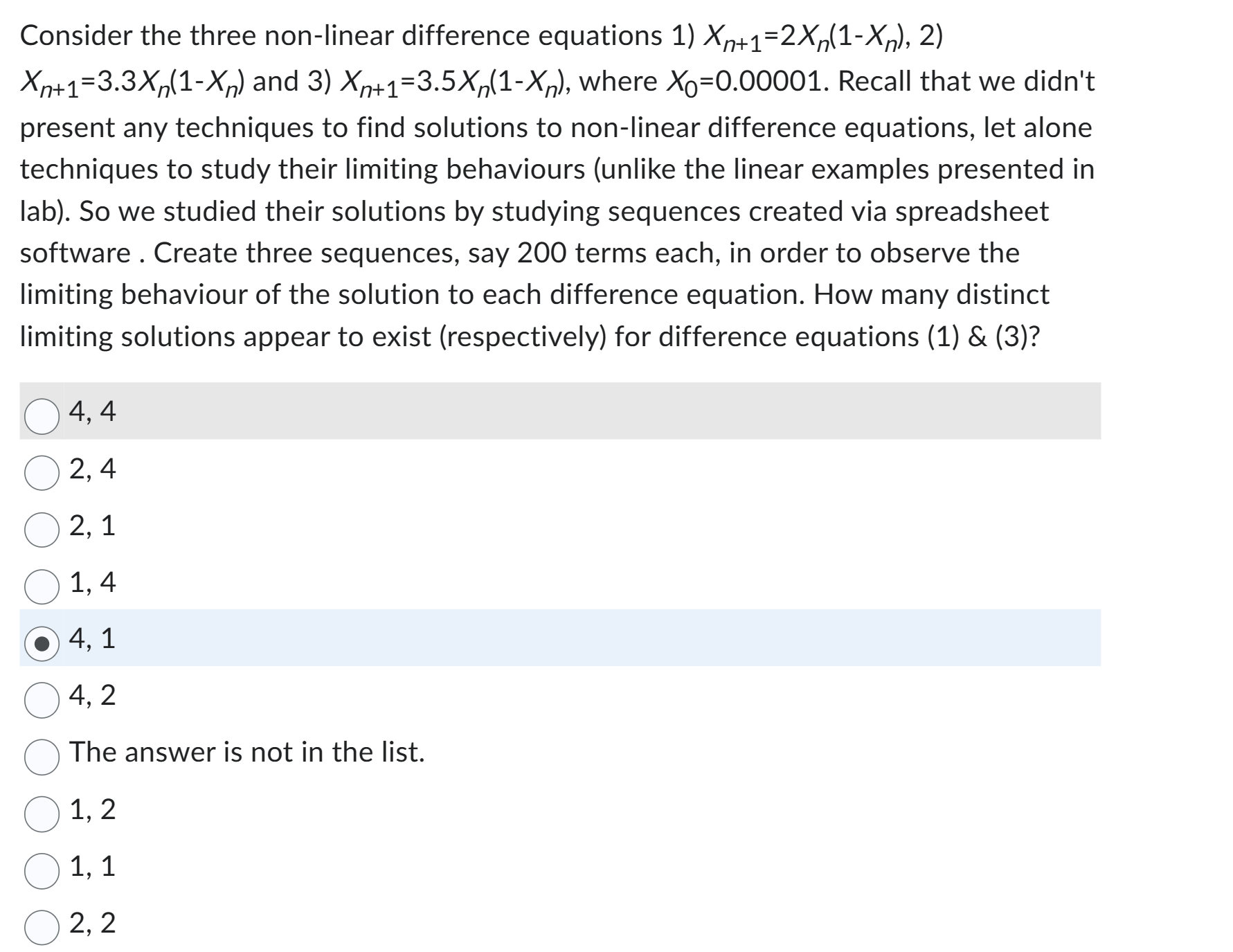Solved Consider the three non-linear difference equations | Chegg.com