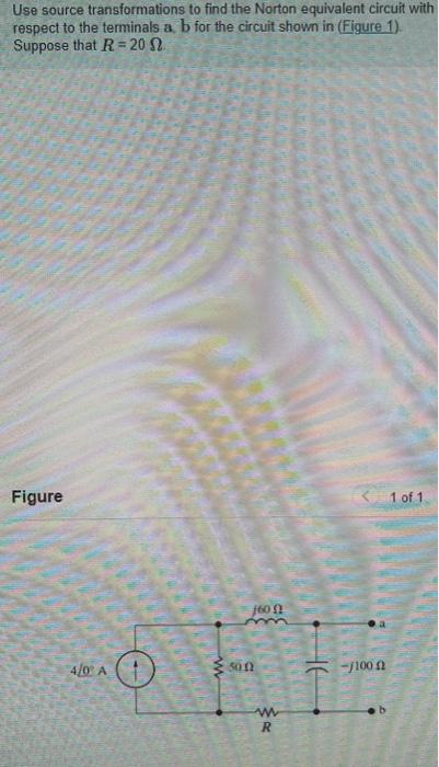 Solved Use source transformations to find the Norton | Chegg.com