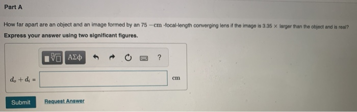 Solved How far apart are an object and an image formed by an | Chegg.com