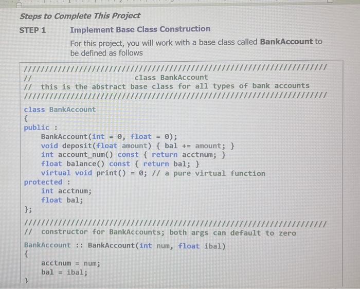 Solved ROJECT DESCRIPTION Write a program that contains | Chegg.com
