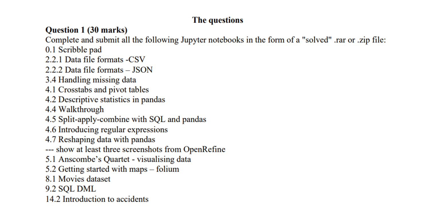 Solved The questionsQuestion 1 (30 marks)Complete and | Chegg.com Solved The questionsQuestion 1 (30 marks)Complete and | Chegg.com
