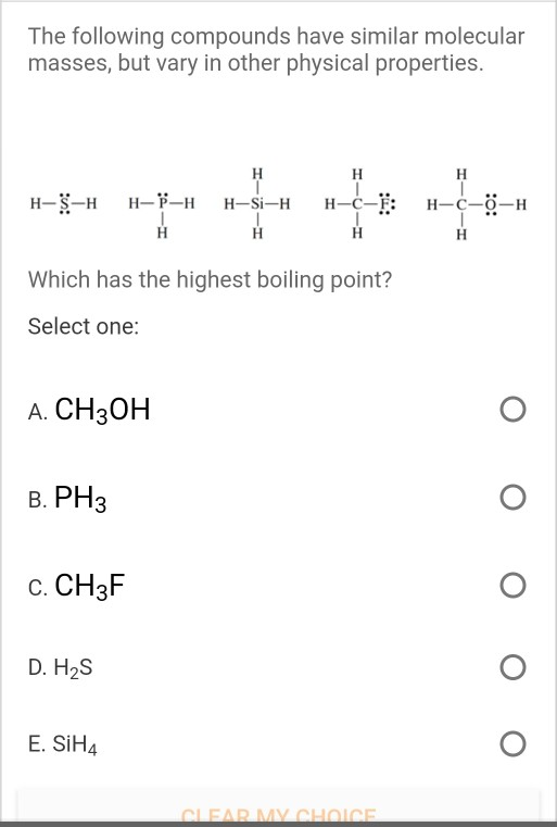Solved The following compounds have similar molecular | Chegg.com