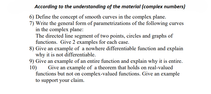 Solved According to the understanding of the material | Chegg.com