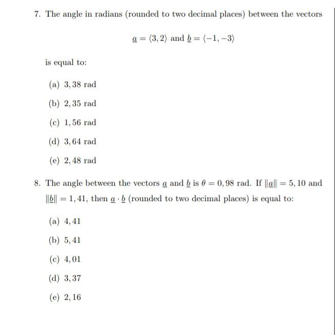 Solved Multiple Choice Questions 1. The arrows AB and BC in | Chegg.com
