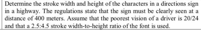 Solved Determine the stroke width and height of the | Chegg.com