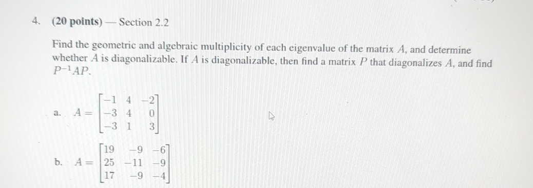 Solved ( 20 ﻿points) - ﻿Section 2.2Find the geometric and | Chegg.com