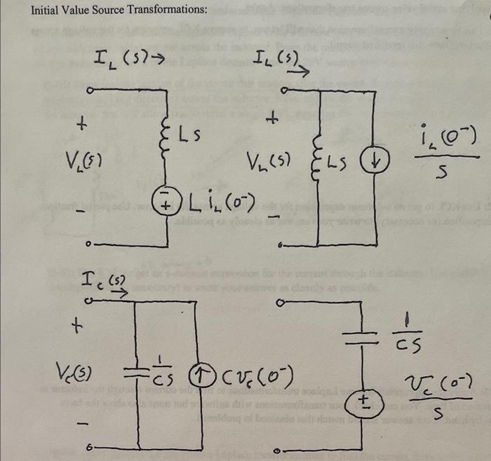 Solved Initial Value Source Transformations: | Chegg.com