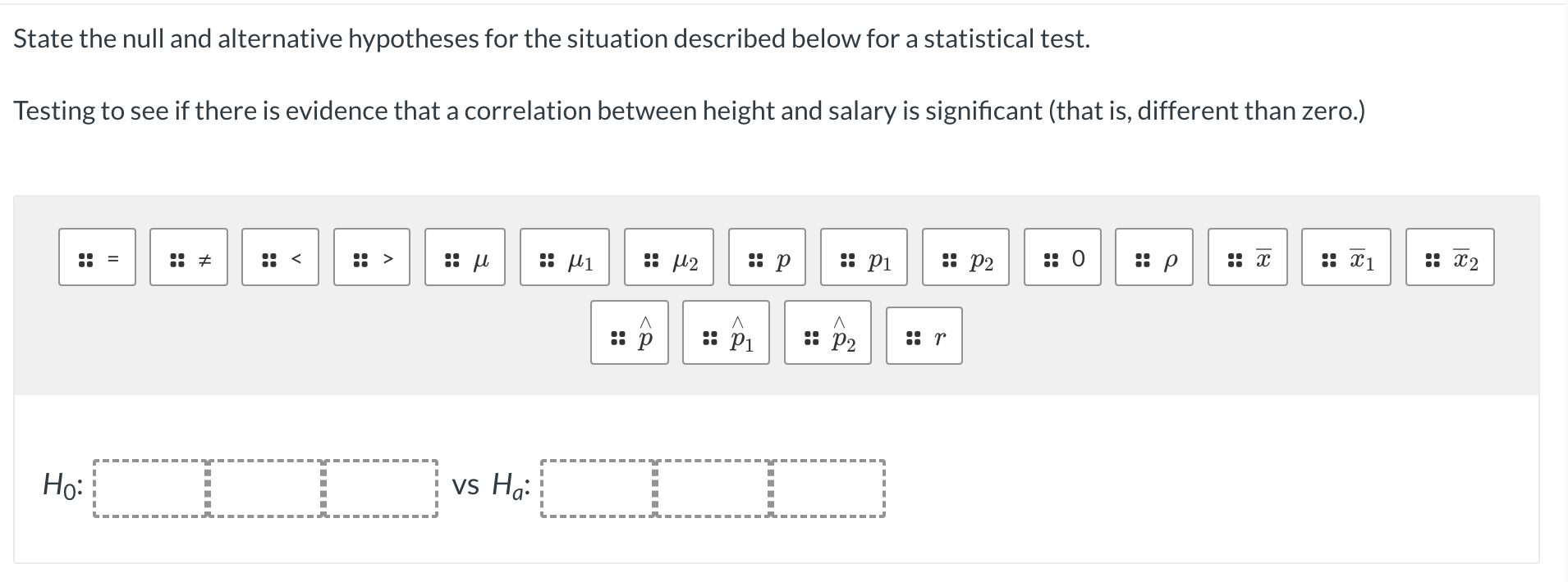 Solved State the null and alternative hypotheses for the | Chegg.com