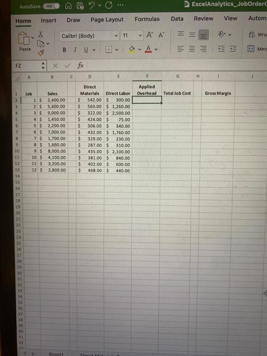 Solved Required: 6. Refer to the workbook titled | Chegg.com