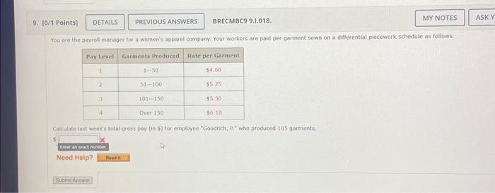 Solved 9. [0/1 Points ]. DETAILS PREVIOUS ANSWERS BRECMBC9 | Chegg.com