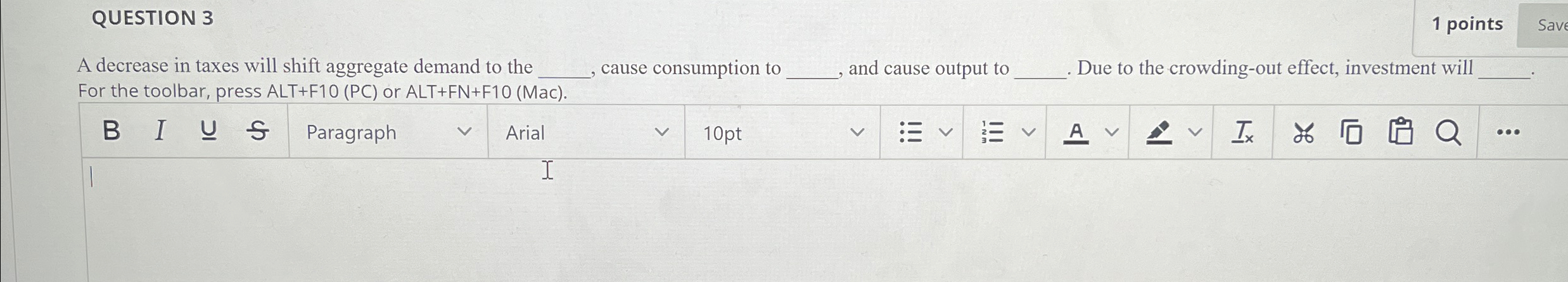 Solved QUESTION 3A decrease in taxes will shift aggregate | Chegg.com
