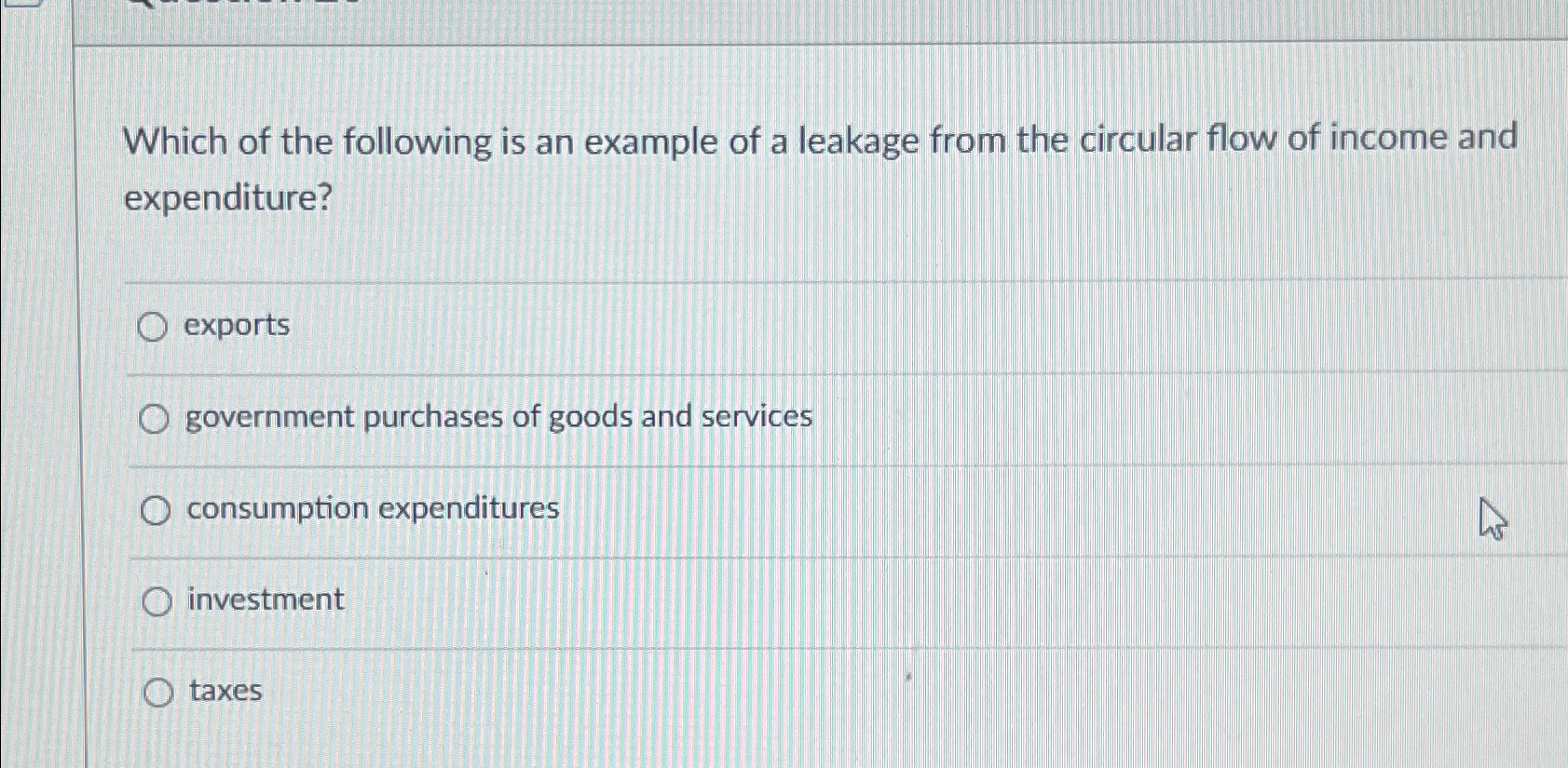 Solved Which of the following is an example of a leakage | Chegg.com