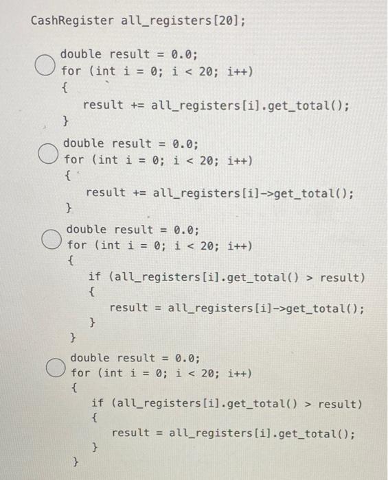 Solved You are given the class definition for CashRegister. | Chegg.com