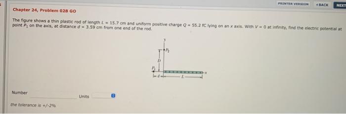 Solved PRINTER VERSION BACK NET Chapter 24, Problem oZs GO | Chegg.com