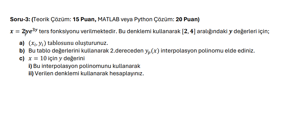 Soru-3: (Teorik Çözüm: 15 ﻿Puan, MATLAB veya Python | Chegg.com