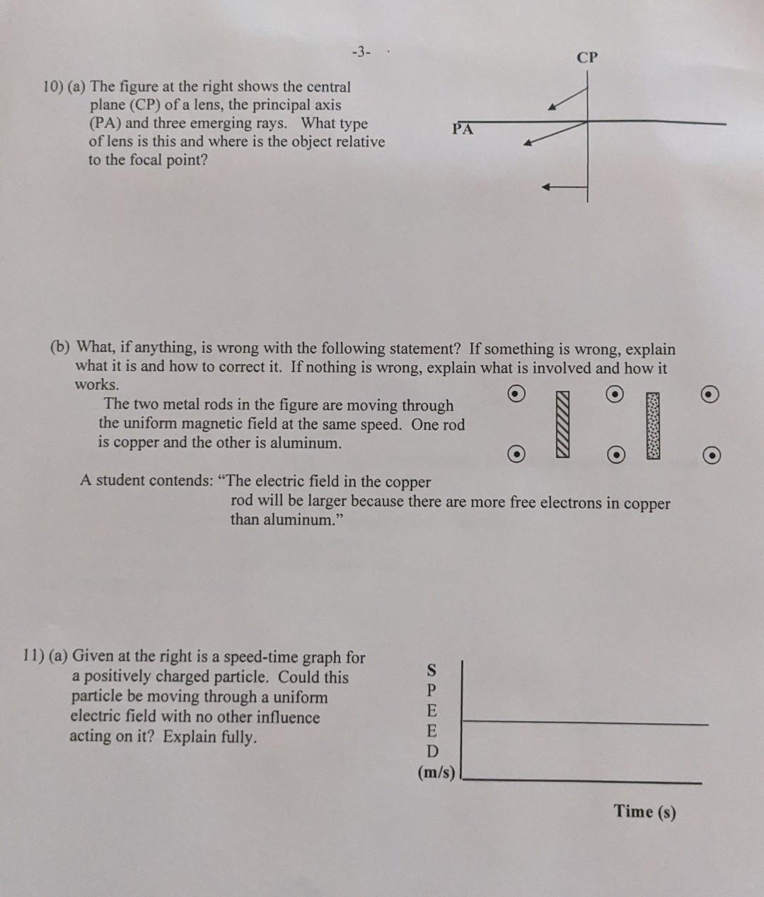 10) (a) The figure at the right shows the central | Chegg.com