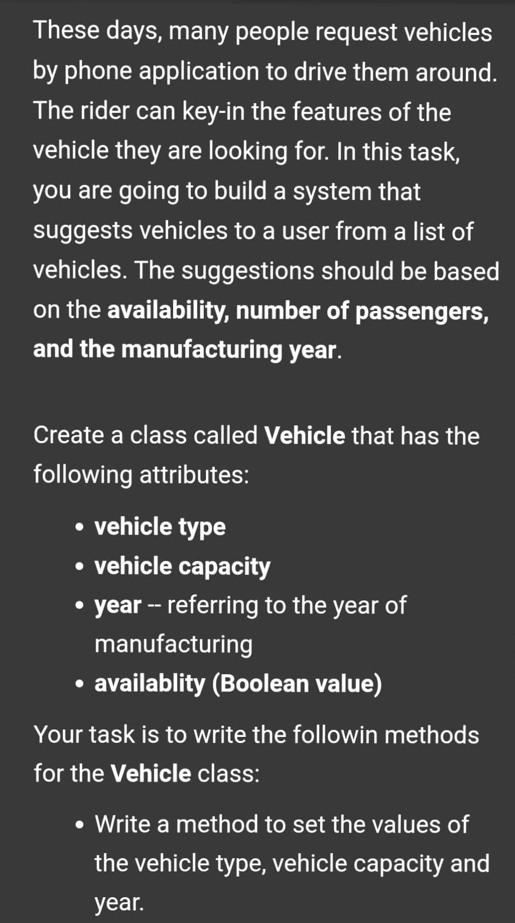 Solved These days, many people request vehicles by phone | Chegg.com
