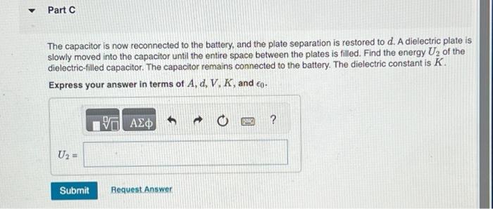 Solved Learning Goal: To understand that the charge stored | Chegg.com