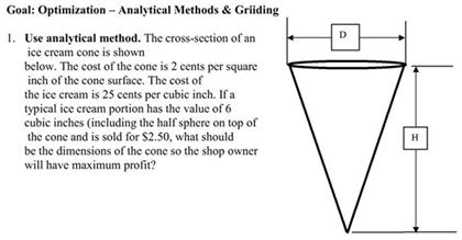 Solved Use analytical method. The cross-section of an ice | Chegg.com