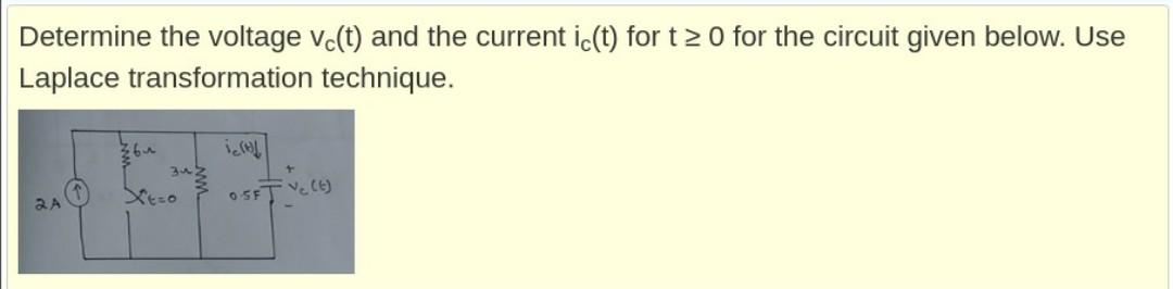 Solved Determine the voltage vo(t) and the current i(t) for | Chegg.com