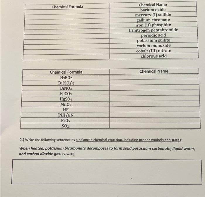 Solved 2.) Write the following sentence as a balanced | Chegg.com