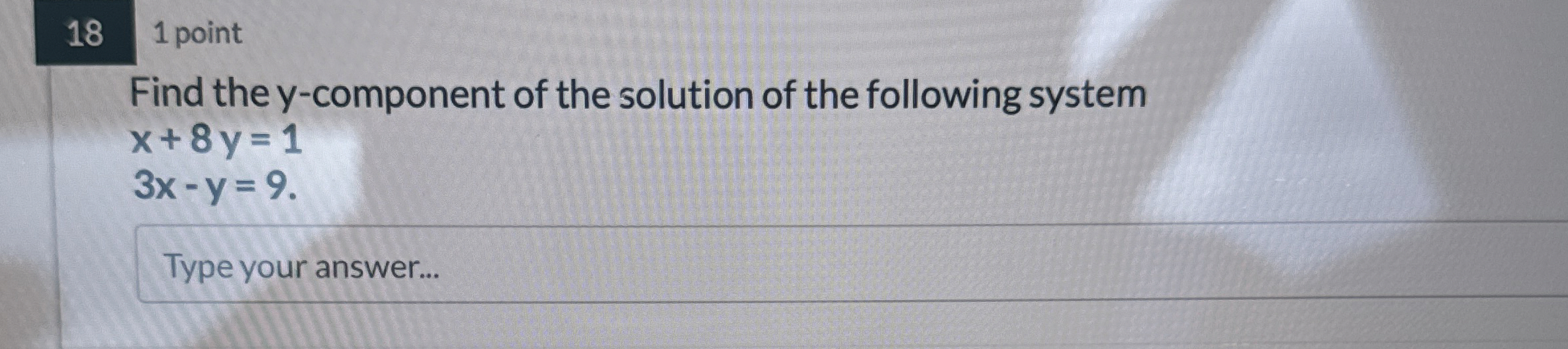 Solved 181 ﻿pointFind the y-component of the solution of the | Chegg.com