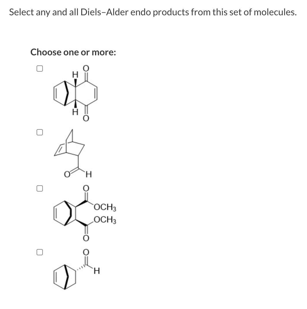 Solved In the Diels–Alder reaction, the "endo rule" refers | Chegg.com
