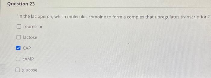 Solved "In the lac operon, which molecules combine to form a | Chegg.com