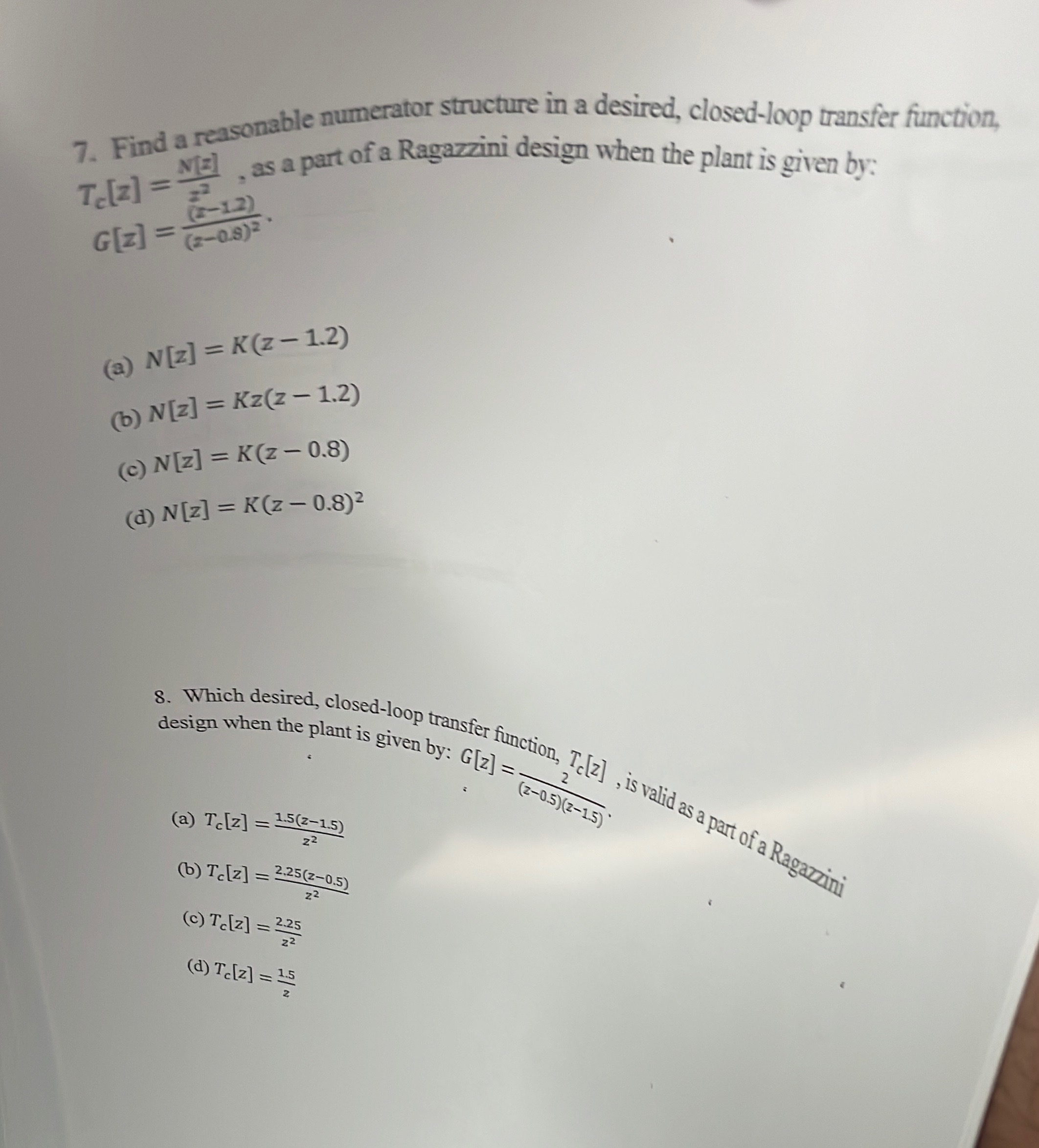 Solved Find a reasonable numerator structure in a desired, | Chegg.com