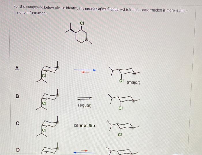 Solved For the compound below please choose the correct set | Chegg.com