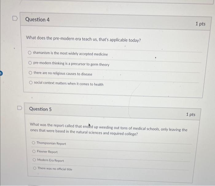 Solved What does the pre-modern era teach us, that's | Chegg.com
