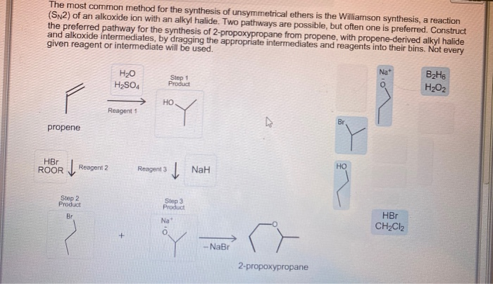 Solved Place the best reagent in the bin for each of the | Chegg.com