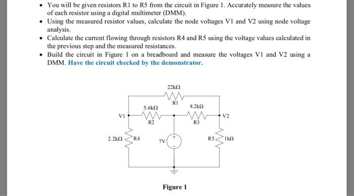 Solved calculate the current flowing through resistor R4 and | Chegg.com
