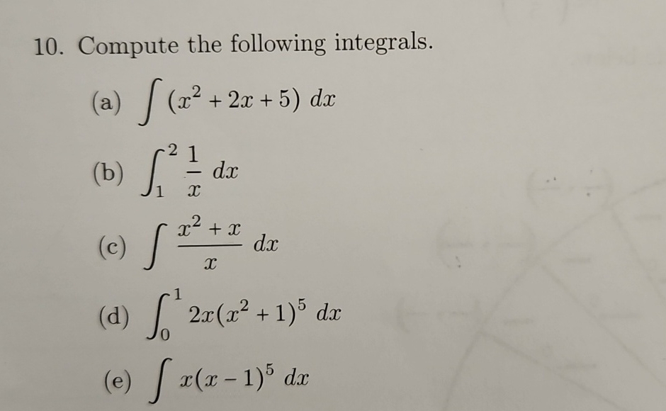 Solved Compute the following | Chegg.com