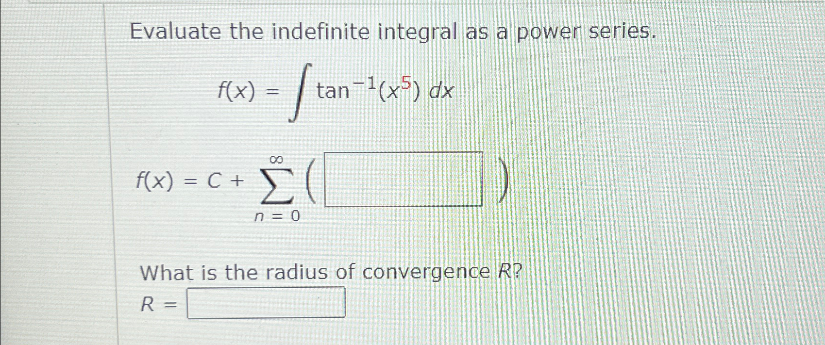 Solved Evaluate the indefinite integral as a power | Chegg.com