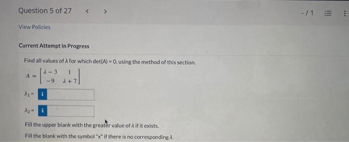 Solved Evaluate det(A) by a cofactor expansion along a row | Chegg.com