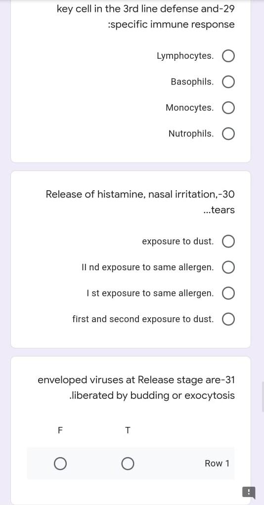 Solved key cell in the 3rd line defense and-29 :specific | Chegg.com