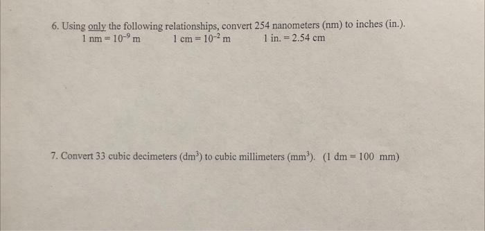 Solved 6. Using only the following relationships, convert | Chegg.com