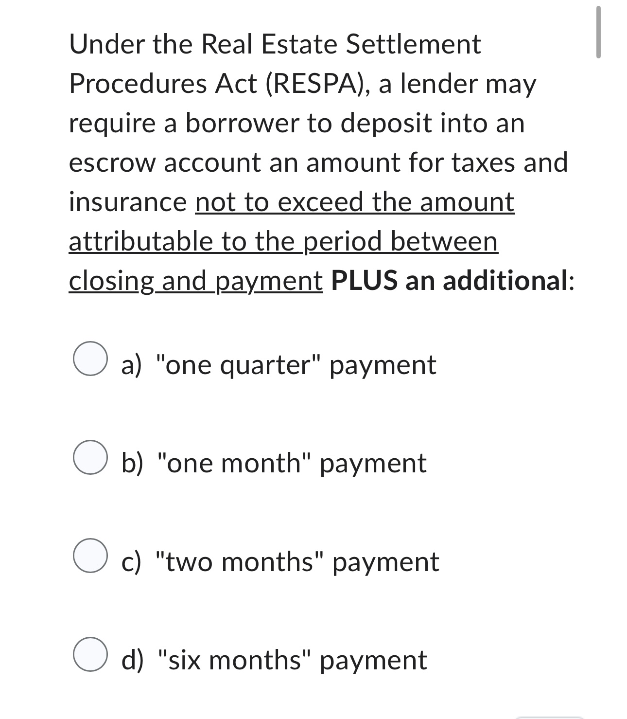 Solved Under the Real Estate Settlement Procedures Act | Chegg.com