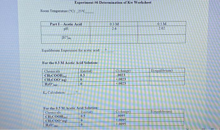 Solved K, Calculation: Average K2, of both solutions: | Chegg.com