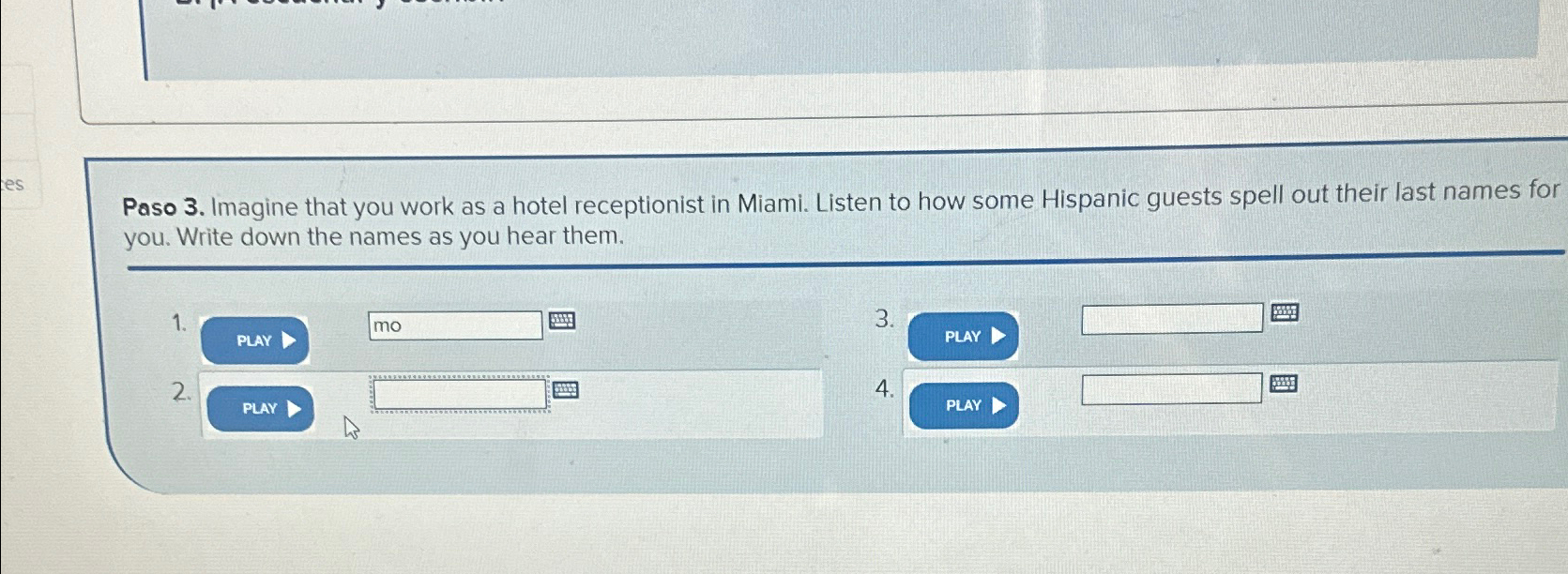 Paso 3. ﻿Imagine that you work as a hotel | Chegg.com